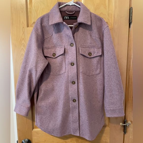 Zara | Jackets & Coats | Zara Oversized Shacket | Poshmark